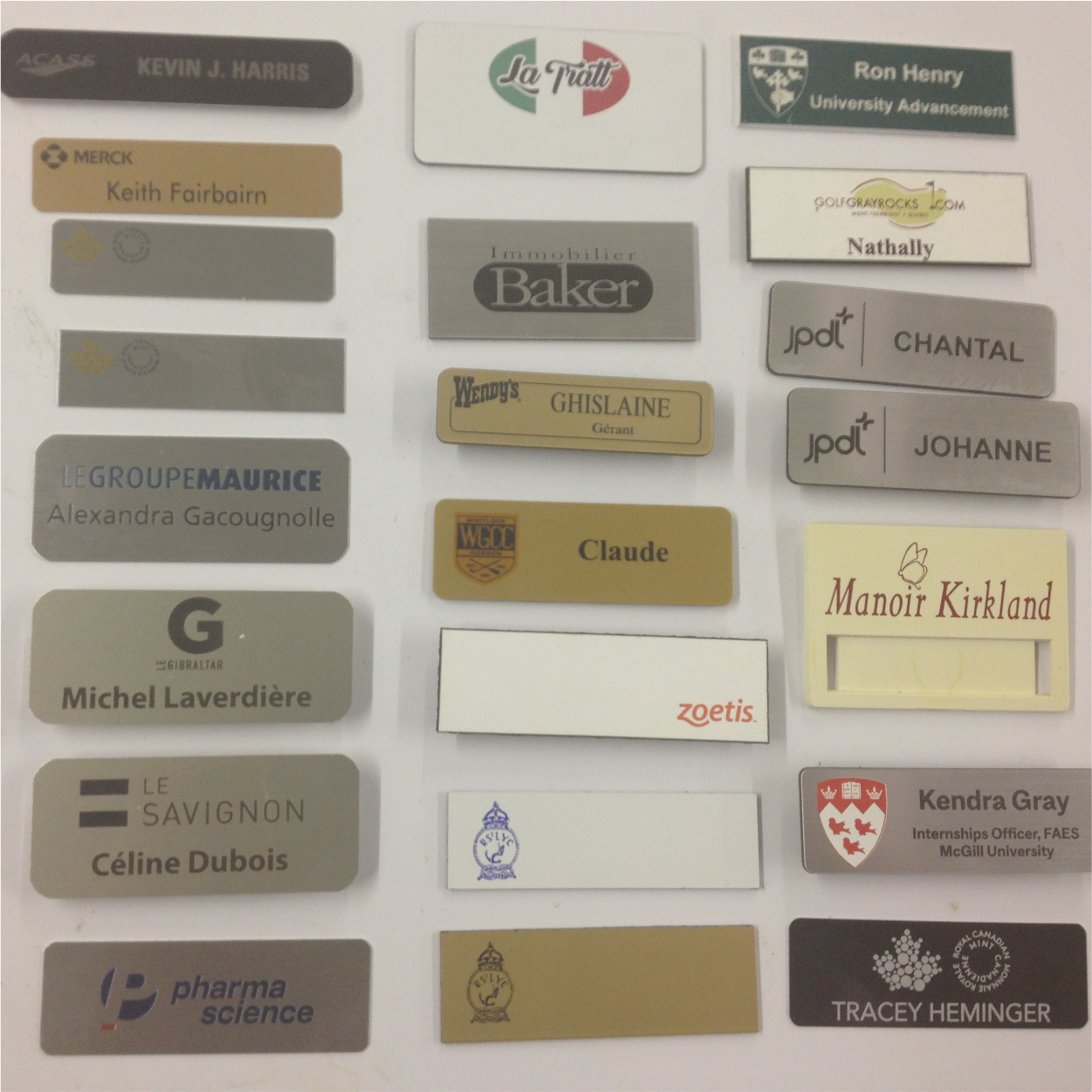 Montreal Signage and Engraving company, Signs, decals, laser engraving ...